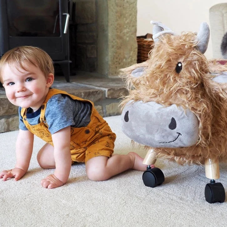Hubert Highland Cow Ride On – Lullabys Baby